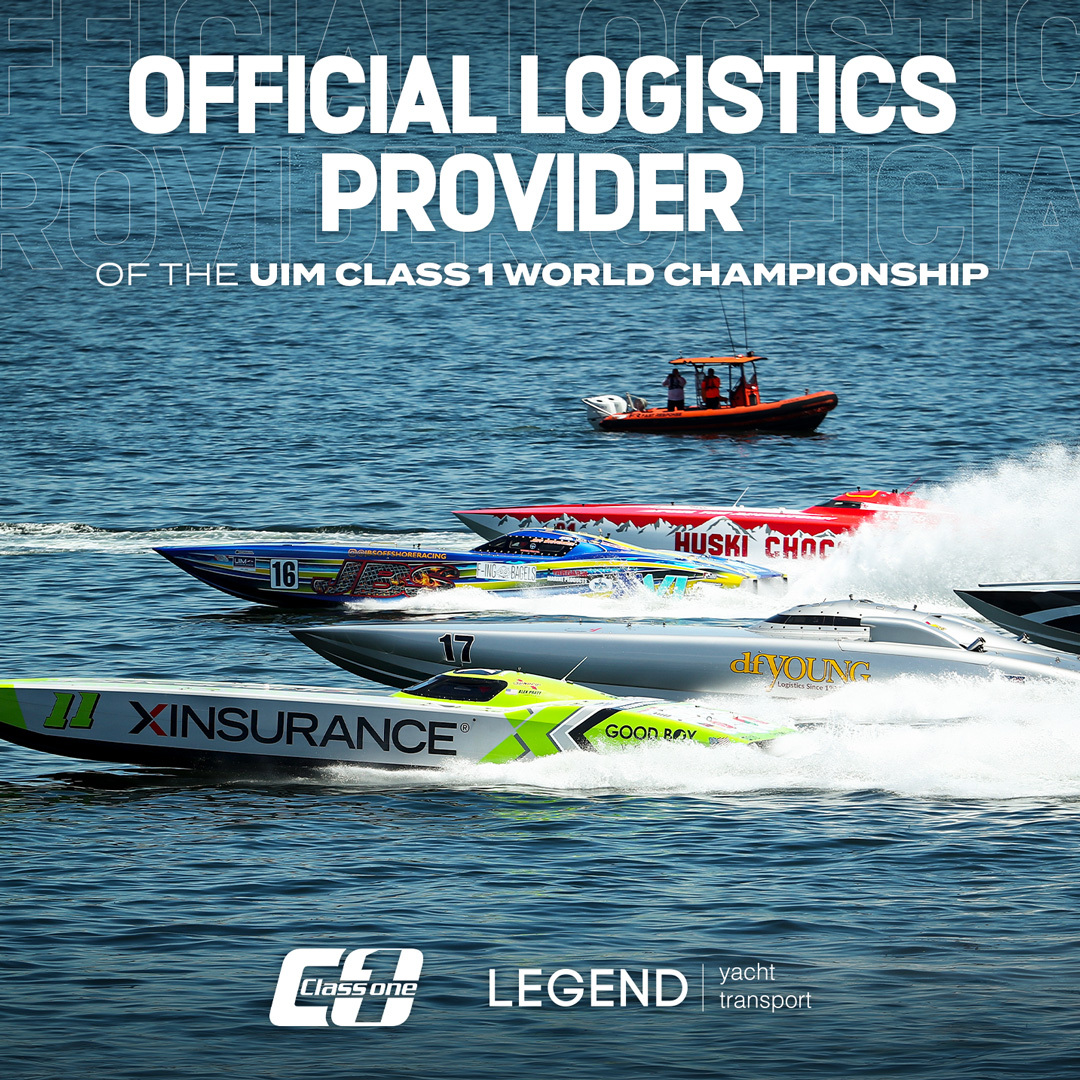 Legend Yacht Transport To Sponsor Class 1 World Powerboat Championship ...